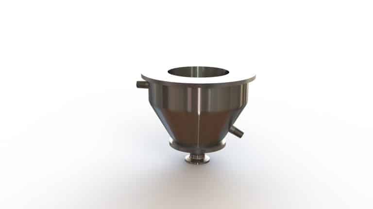 Double Walled Stainless Steel Funnels and Cones | Jacketed Hoppers ...