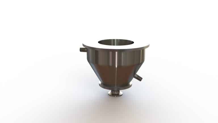 Double Walled Stainless Steel Funnels and Cones | Jacketed Hoppers ...