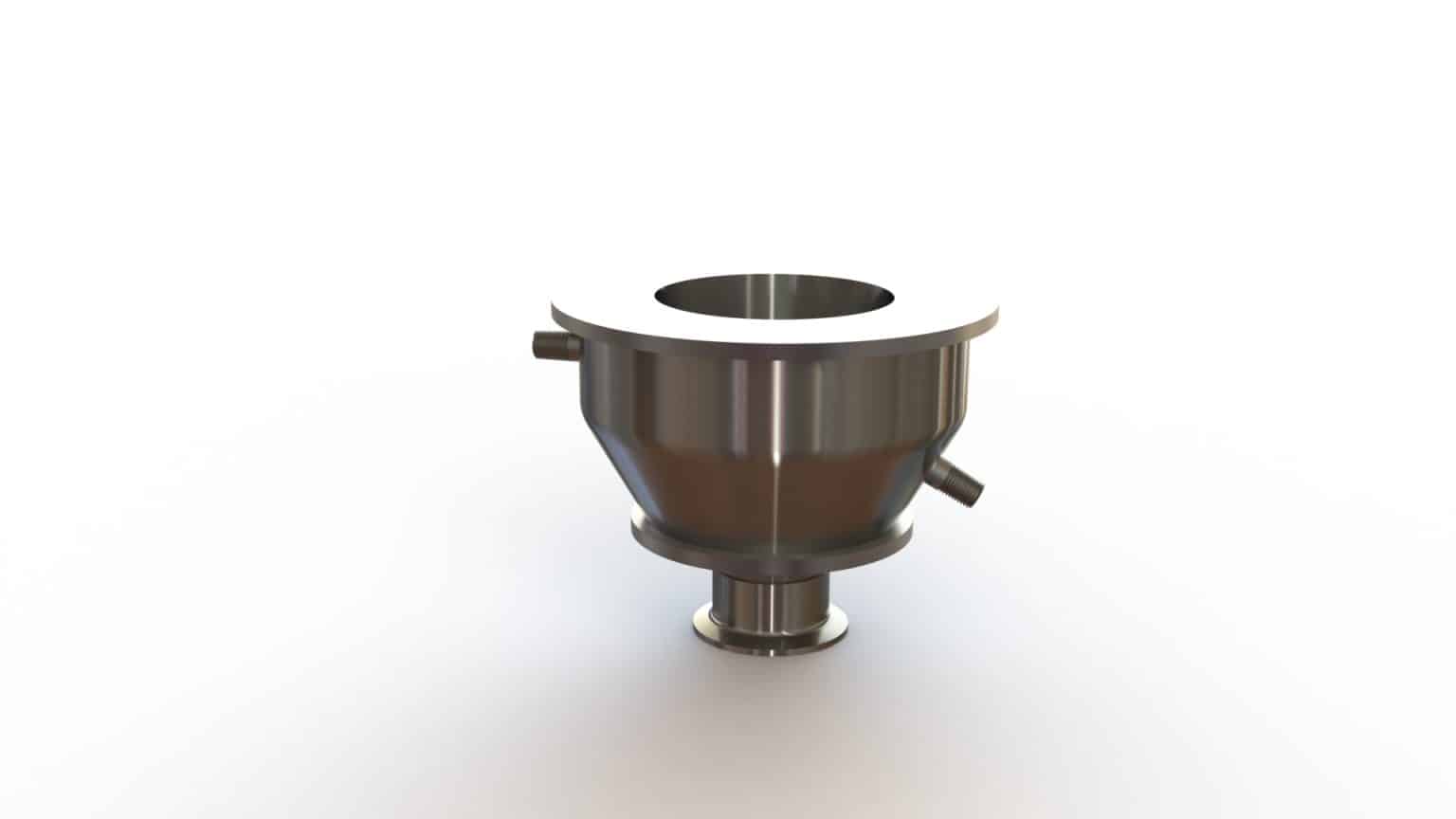Double Walled Stainless Steel Funnels and Cones | Jacketed Hoppers ...